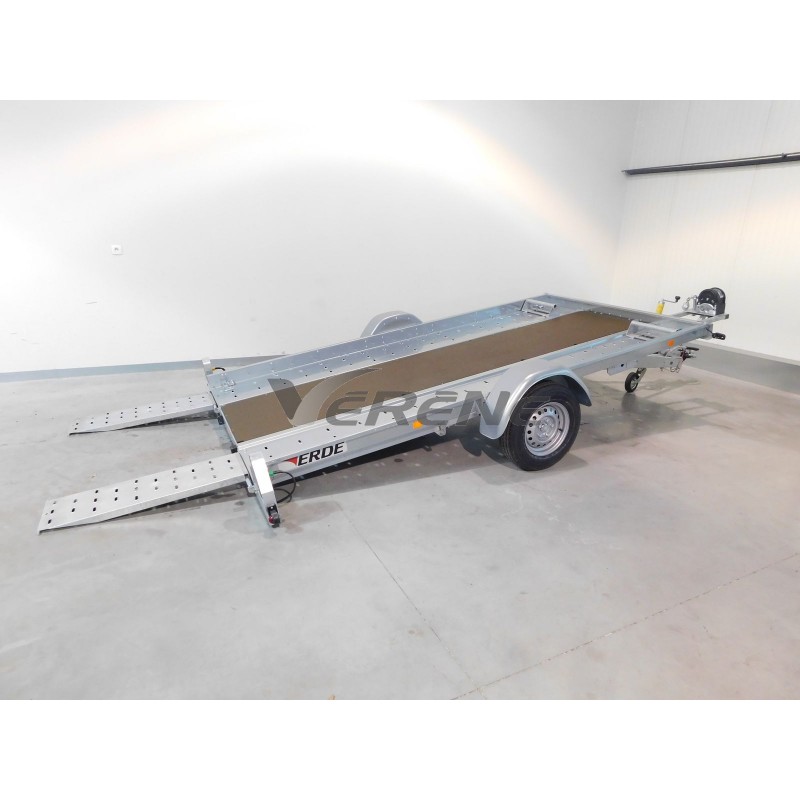 Remorque Porte Voiture ERDE EXPERT XV 1600 + Rampes | Remorques Vérène
