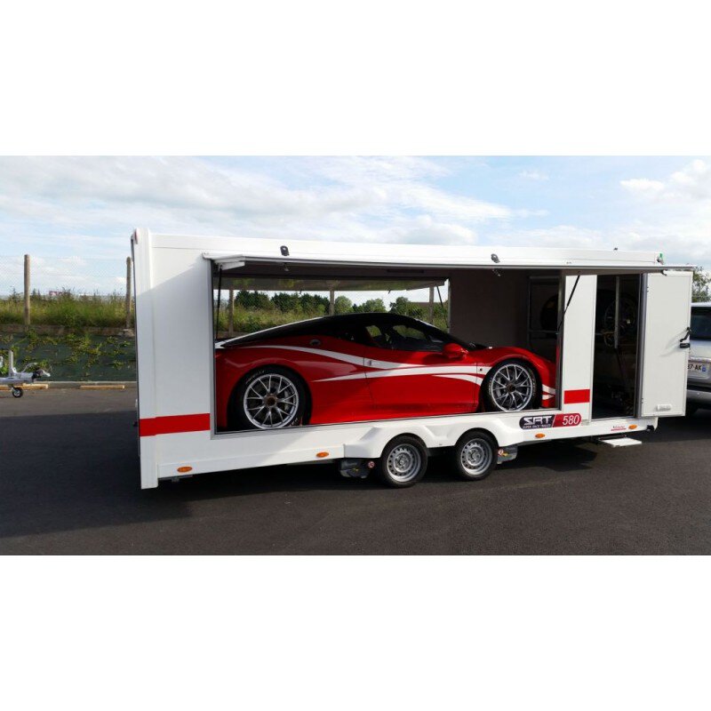 Remorque porte voiture fermé (fourgon) VERENE - SRT 580 GT | Remorques ...