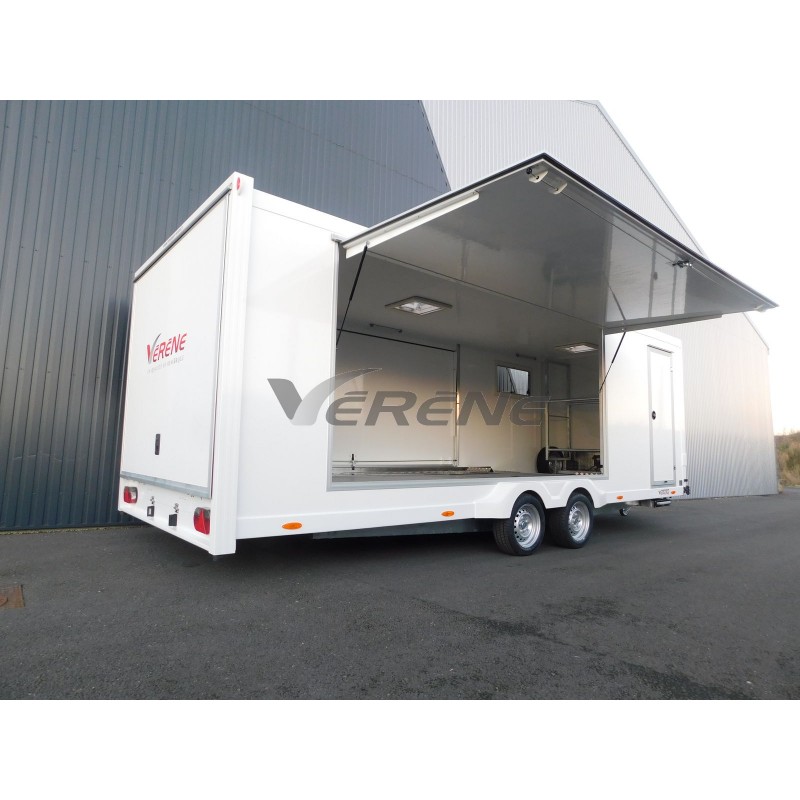 Remorque porte voiture fermé VERENE - SRT 640 GT | Remorques Vérène