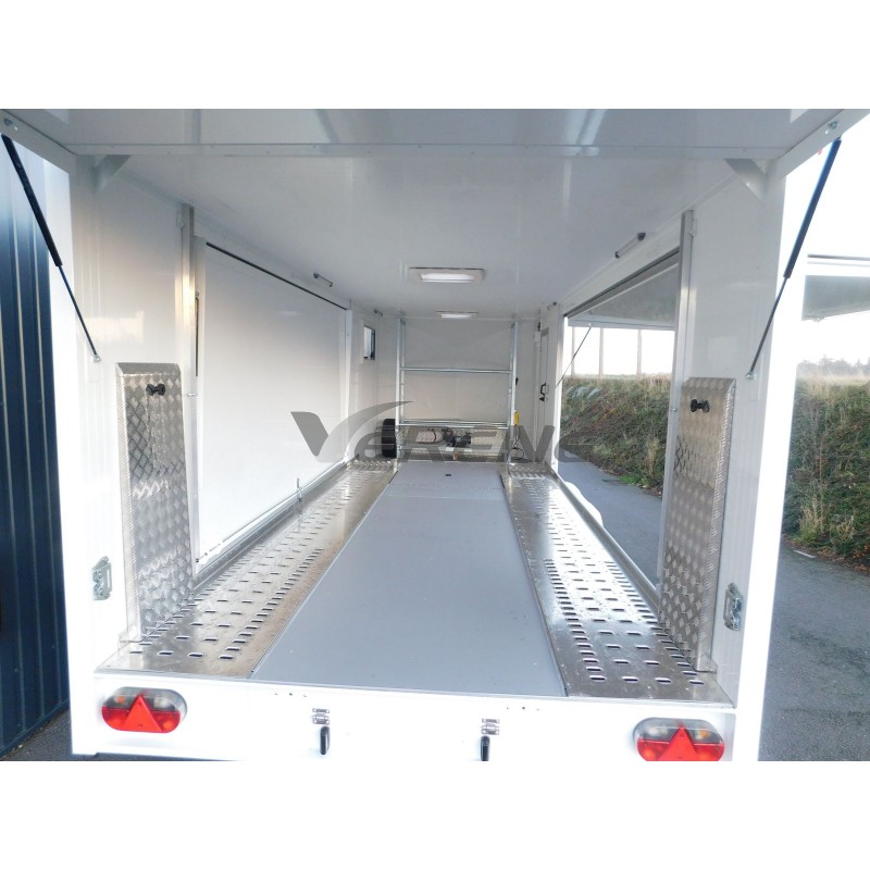 Remorque porte voiture fermé VERENE - SRT 640 GT | Remorques Vérène