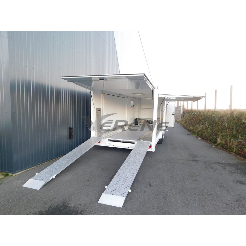 Remorque porte voiture fermé VERENE - SRT 640 GT | Remorques Vérène