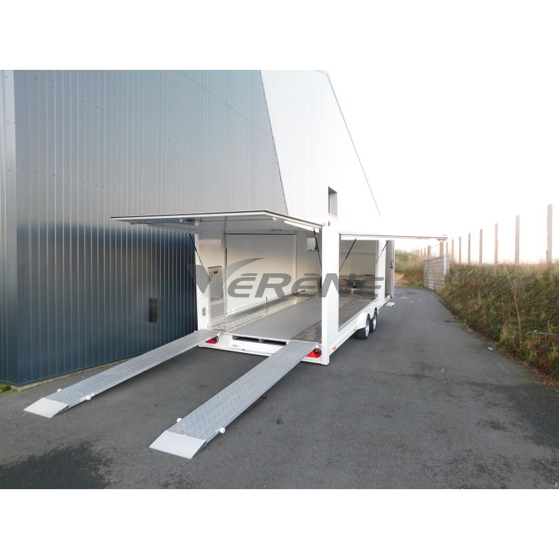 Remorque porte voiture fermé VERENE - SRT 640 GT | Remorques Vérène