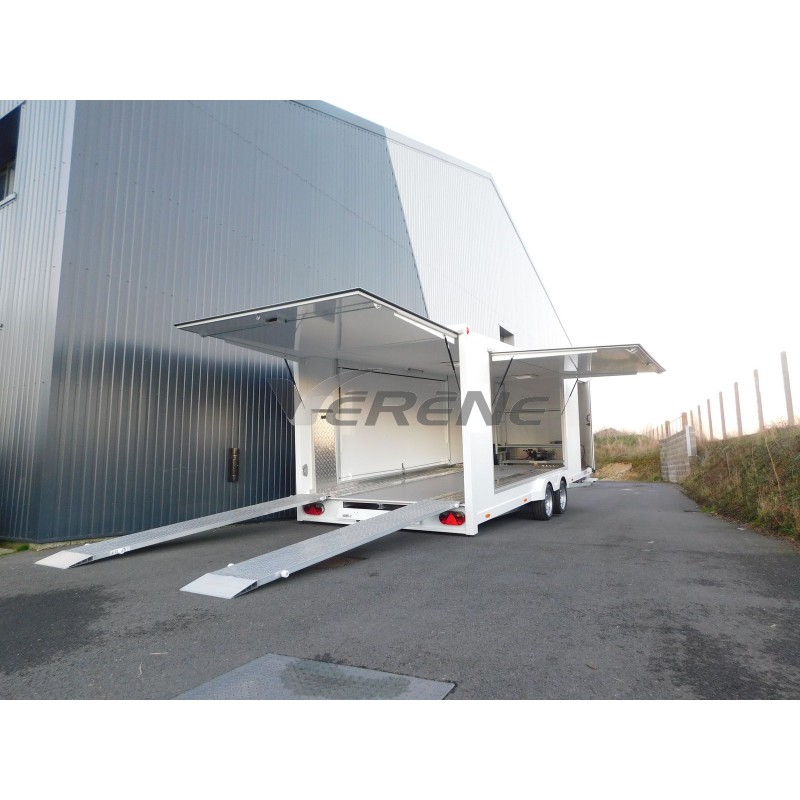 Remorque porte voiture fermé VERENE - SRT 640 GT | Remorques Vérène