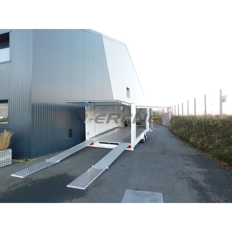 Remorque porte voiture fermé VERENE - SRT 640 GT | Remorques Vérène